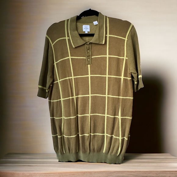 Max n’ Chester | Shirts | Mens Max N Chester Green Plaid Knit Pullover ...